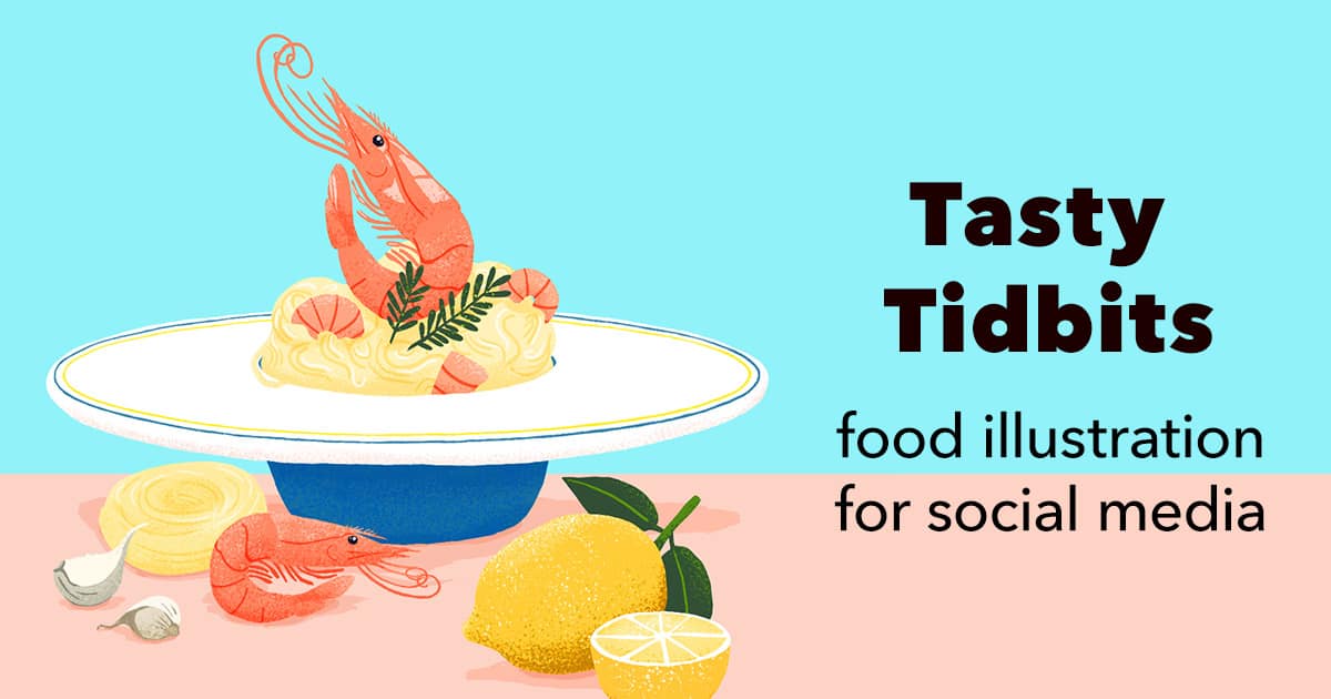 Tasty Tidbits - Food Illustration by Darya Solomenko